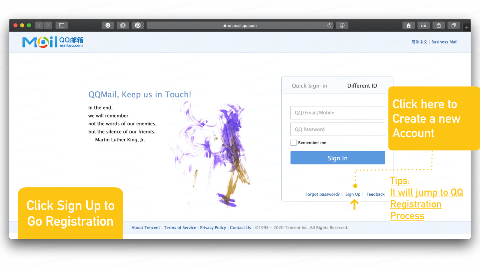 How to Register a QQ Email Account on Your Computer and Login QQMail ...