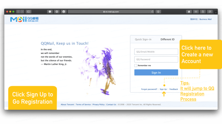 How to Register a QQ Email Account on Your Computer and Login QQMail ...