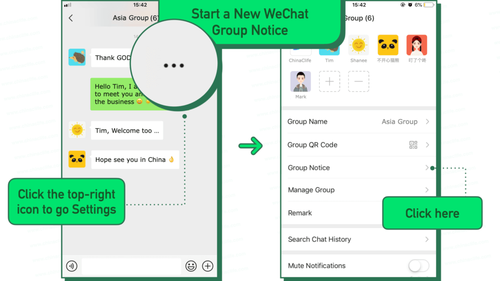 Simple Skills: USE WeChat Group Notice to Notify All Group Members ...