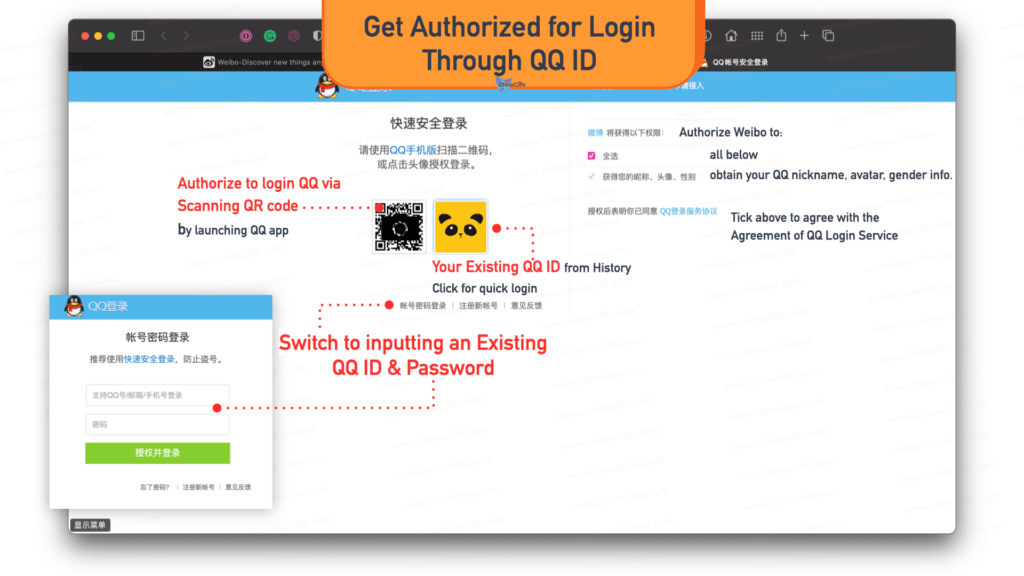 PC/Desktop Social-Login Tutorial: How to Login in Weibo Website through ...